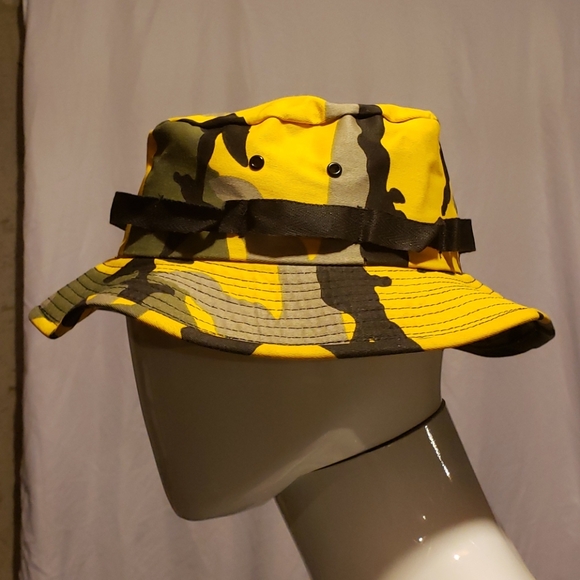 Accessories | Military Yellow Camo Boonie Hat | Poshmark